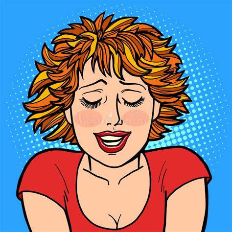 Woman Embarrassed Embarrassment Shame Stock Vector Illustration Of Blush Happy