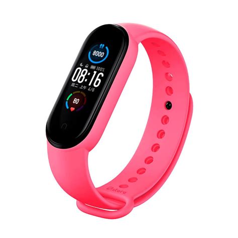 Correa Compatible Con Xiaomi Mi Band 3 Y 4 Fucsia Promart
