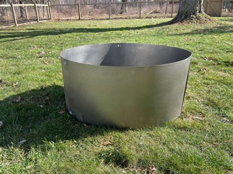 Corten Steel Fire Pit Ring Or Liner Durable Drop In Design