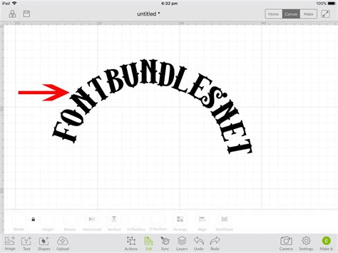 How To Create Curved Text In Cricut Design Space Mobile App Design Bundles