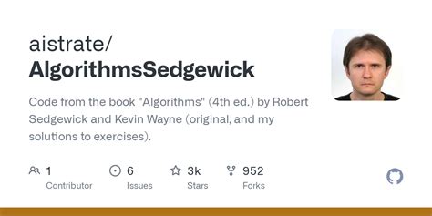 Github Aistratealgorithmssedgewick Code From The Book Algorithms
