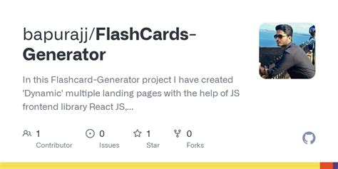 Github Bapurajjflashcards Generator In This Flashcard Generator