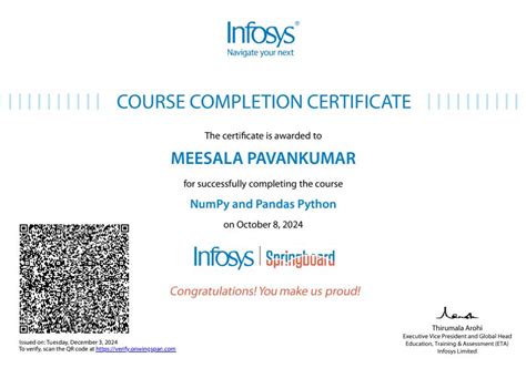 Python Numpy Pandas Datascience Pavan Kumar Meesala