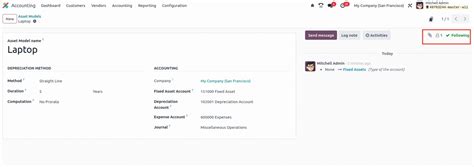 Management Options Odoo 17 Accounting Book