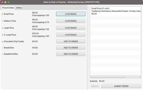 Github Teamerrorbynight2020pizza Prototype Gui A Minimal Pizza