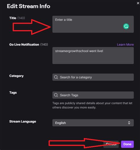 How To Change Your Stream Title On Twitch