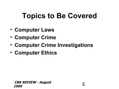 Computer Law Investigation And Ethics Domain Ppt