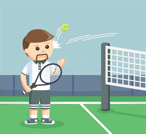 Badminton Player Character Profession Design Vector Stock Vector