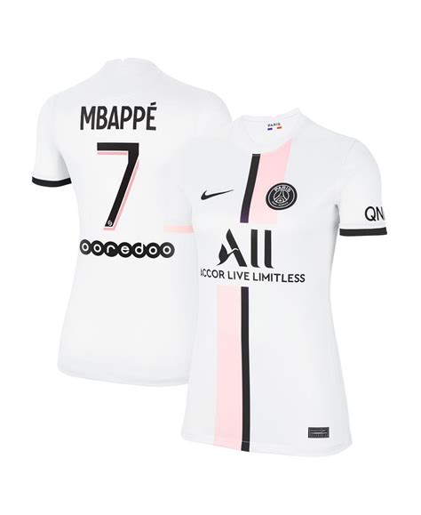 Заказать Джерси Женская футболка Kylian Mbappe White Paris Saint ...