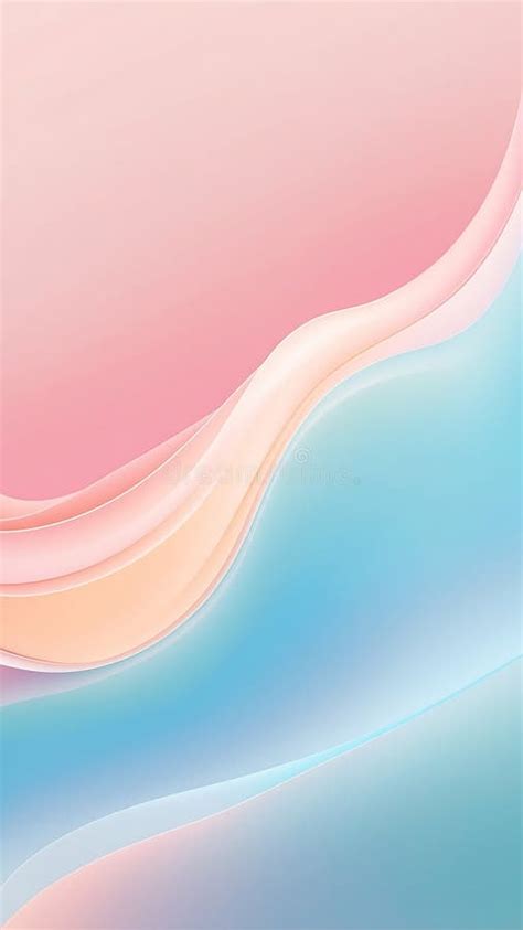 Generative Ai Soft Abstract Pastel Waves Background Stock Illustration Illustration Of Light