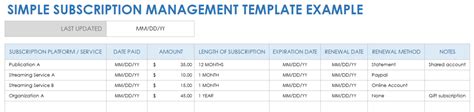 Free Subscription And Membership Tracking Templates Smartsheet