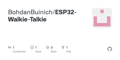 github bohdanbuinich esp32 walkie talkie