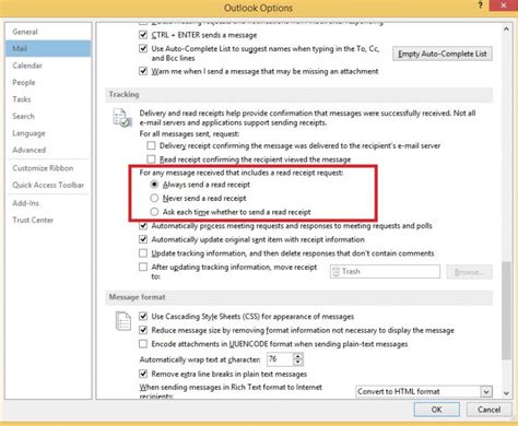 Outlook Read Receipt For One Email Lopgator