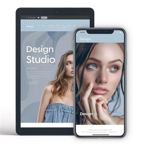 A Sophisticated Full Landing Page Of A Female Model For A Portfolio