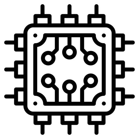 Microchip Electronic Chip Cpu Hardware Icon Download On Iconfinder