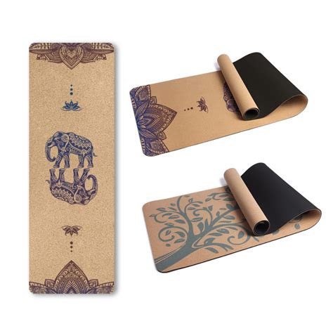 디지털 인쇄 및 레이저 각인을 사용한 맞춤형 코르크 요가 매트