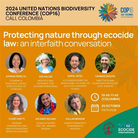 Cop16 Bluezone Protecting Nature Through Ecocide Law An Interfaith