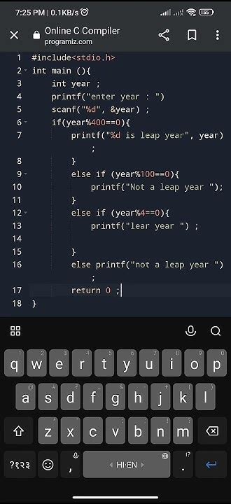Write A Program To Find Leap Year Coding Shorts Shortvideo Viral