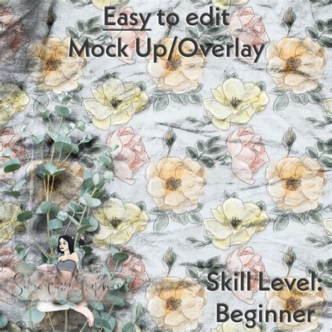 Fabric Realistic Mock Up Textile Mock Up Editable From Etsy