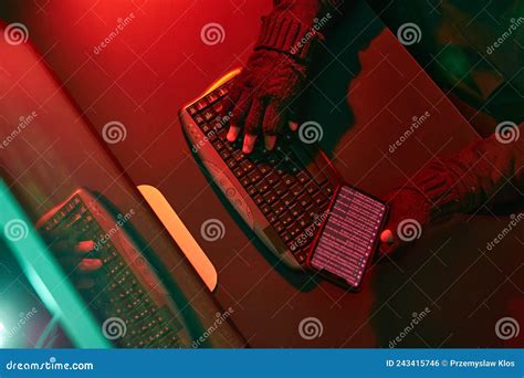 Anonymous People Using Computer And Programming To Break Code Cyber Security Threat Internet
