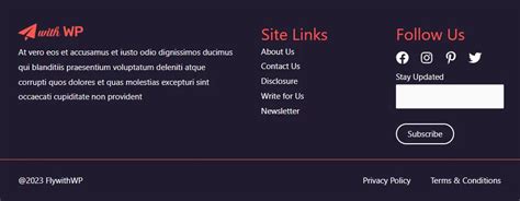 How To Edit Footer In Astra Free A Complete Footer Design Fly With Wp