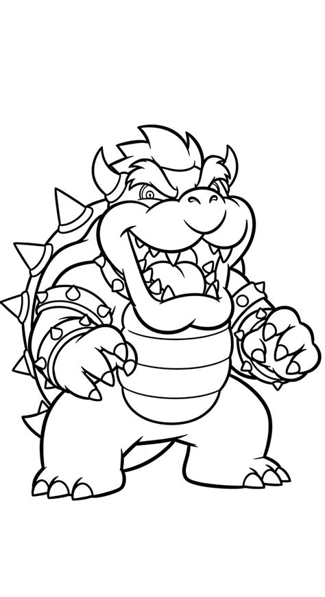 68 Bowser Coloring Pages Online King Koopa Is Calling You