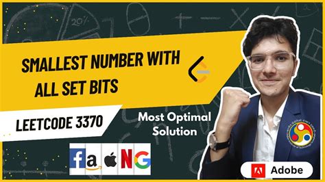 Smallest Number With All Set Bits Leetcode 3370 Bit Manipulation