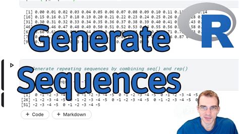 How To Generate Sequences In R Youtube