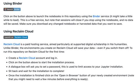 A One Click Jupyter Install Example For The Glam Workbench Reclaim