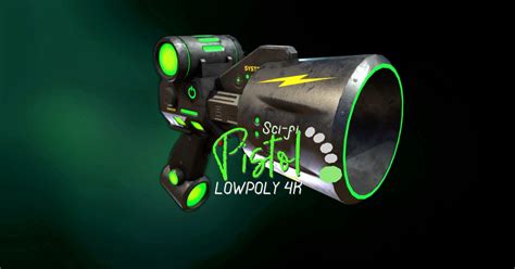 Sci Fi Pistol V2 Lowpoly 3d Weapons Unity Asset Store