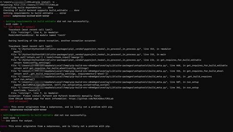 安装crslab报错 · Issue 80 · Rucaiboxcrslab · Github