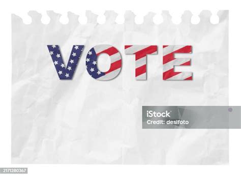 나선형 메모장에서 찢어진 구겨진 종이 페이지의 수평 벡터 그림 펀치 구멍으로 상단 가장자리 테두리 텍스트 미국 대통령 선거에 투표 투표 또는 투표일 포스터 배너 광고 만들기