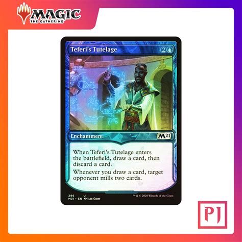 [mtg] Teferis Tutelage Showcase [m21] [blue] [uncom] [foil] [eng] การ์ดเมจิค Magic The