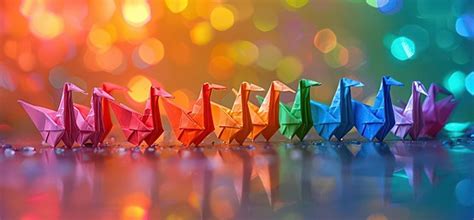 종이 접기 구름으로 다채로운 새를 만든 종이 접기 초록 파리 배경 배경 일러스트 및 사진 무료 다운로드 Pngtree