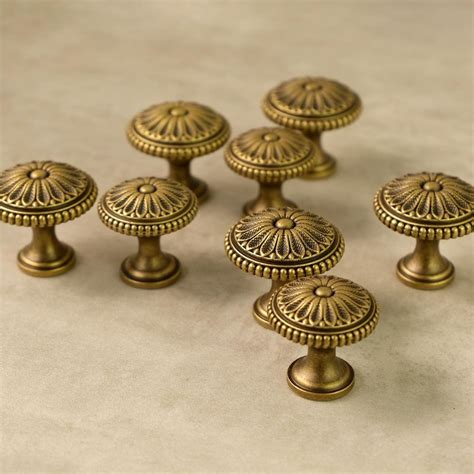 Antique Door Knobs Gold Etsy