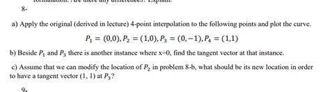 Solved A Apply The Original Derived In Lecture 4 Poi