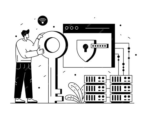 Premium Vector A Secure Login Concept Illustration Web Password