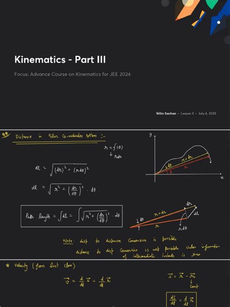 Kinematics Part Iii With Anno Pdf