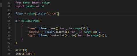 Python中faker库伪造数据 Username 博客园
