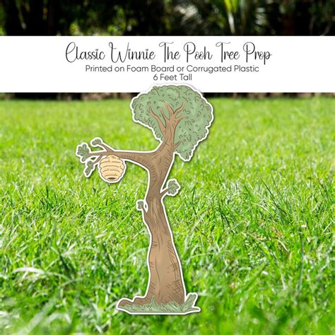 Winnie The Pooh Tree Cutout First Birthday Party Prop Etsy