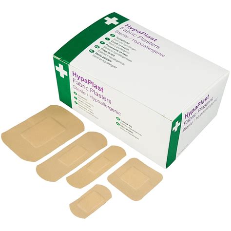 Hypaplast Assorted Fabric Plasters Pack 100 Safetec Direct