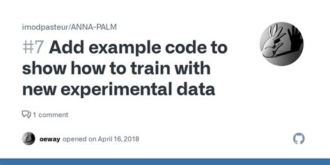add example code to show how to train with new experimental data