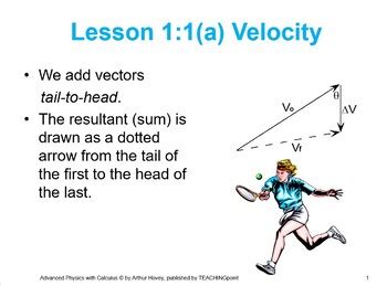 Advance Physics With Calculus Unit 1 Kinematics 30 By A Teaching Point