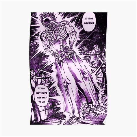 Yujiro Hanma Getting Struck By Lightning Poster For Sale By Svibxt Redbubble