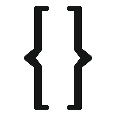 Curly Brackets Enclosing Code Block Programming And Software Development Symbol 52620144 Vector
