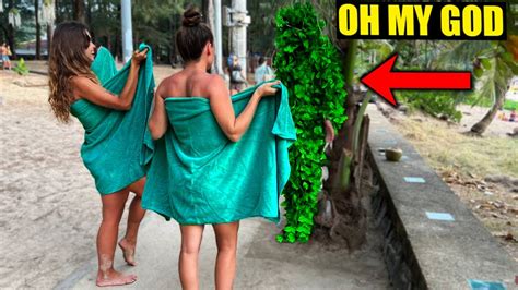 Bushman Prank 2023 Scared Beautiful Girls Youtube