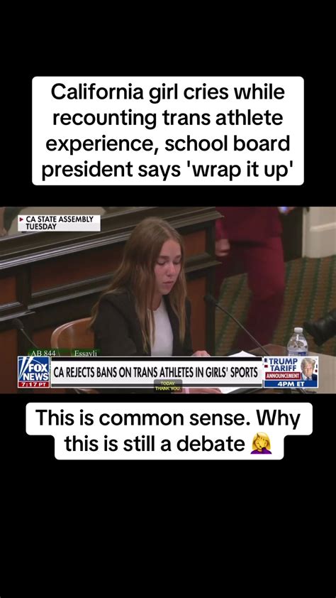 Emotional Debate Over Transgender Athletes In California Tiktok
