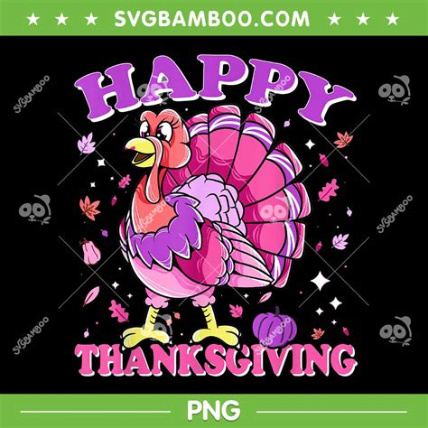 Female Turkey Happy Thanksgiving Png Purple Turkey