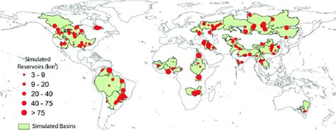 Model Simulated Basins And Reservoirs Download Scientific Diagram