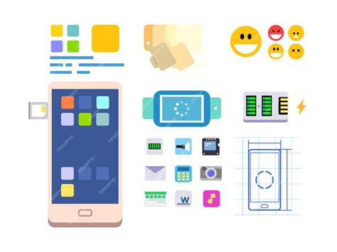 premium vector developing a mobile app and layout